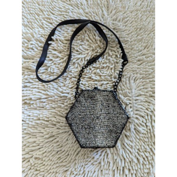 wild fable | Bags | Wild Fable Silver Snakeskin Hexagon Crossbody Bag ...